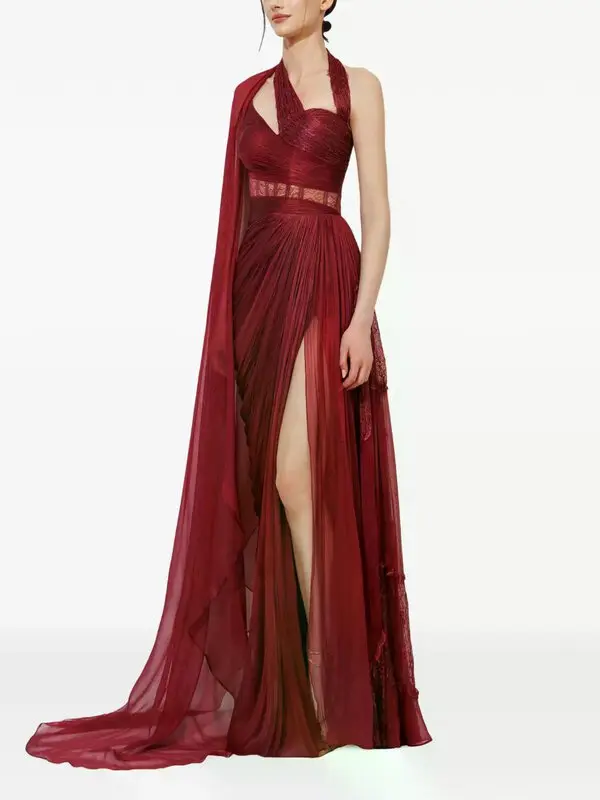 IRIS SERBAN Mara Draped Maxi Dress