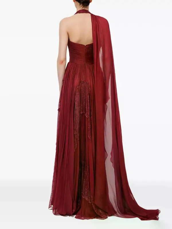 IRIS SERBAN Mara Draped Maxi Dress