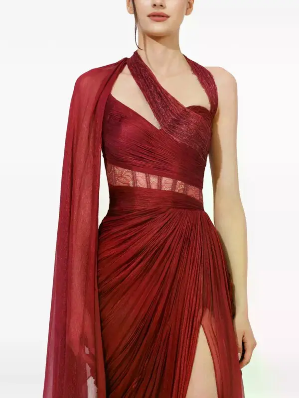 IRIS SERBAN Mara Draped Maxi Dress