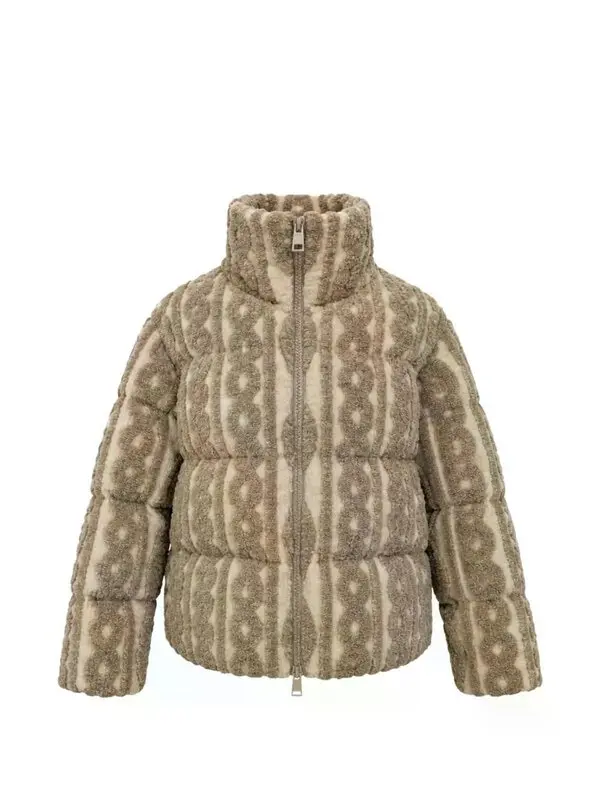Herno Jacquard-knit Padded Jacket - Neutrals