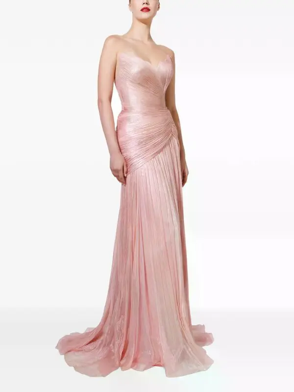 IRIS SERBAN Marcas Strapless Maxi Dress