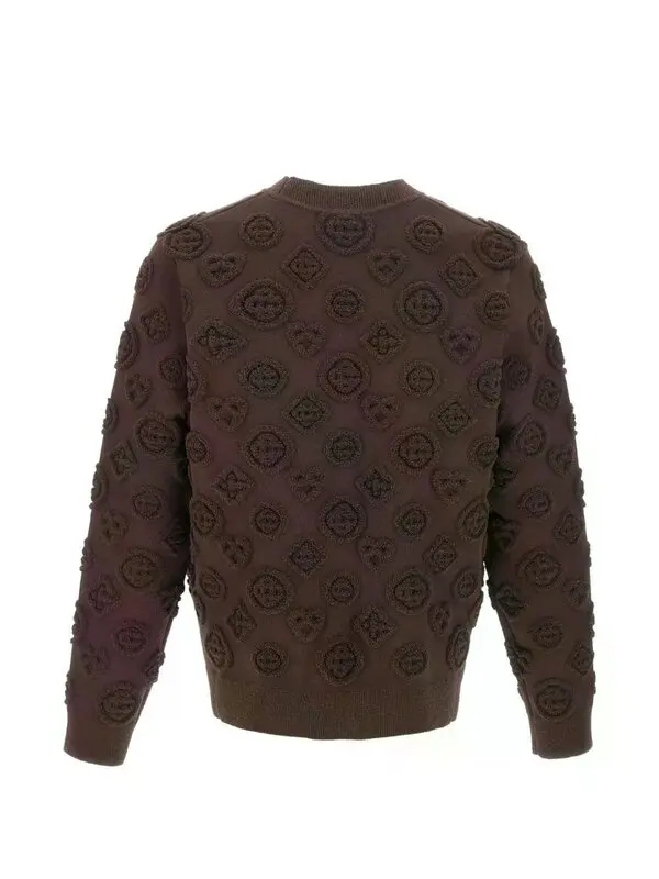 Casablanca Monogram-texture Sweater