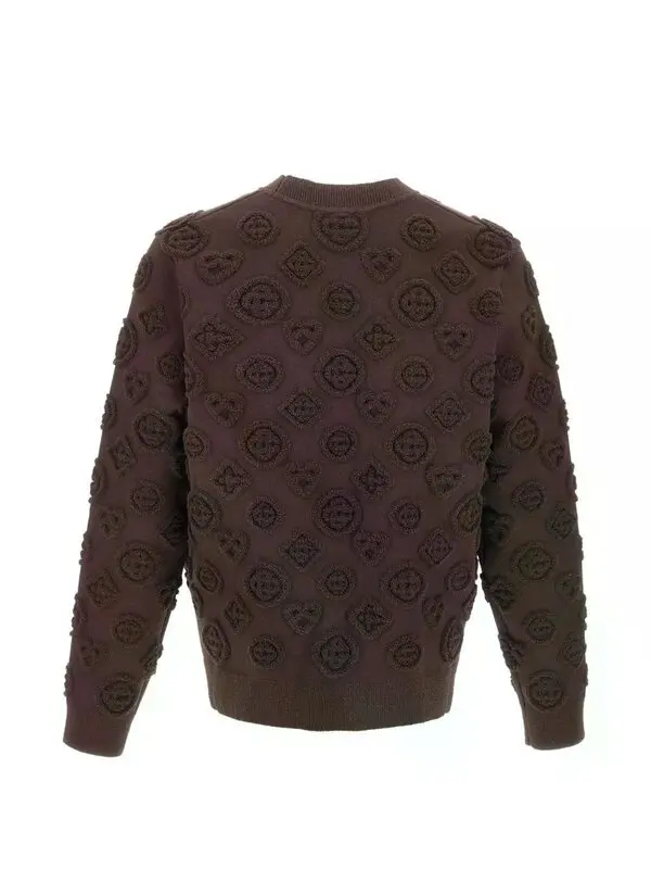 Casablanca Monogram-texture Sweater