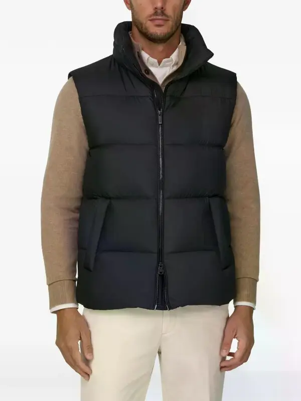 Boggi Milano Gilet In Goose Down Technical Fabric