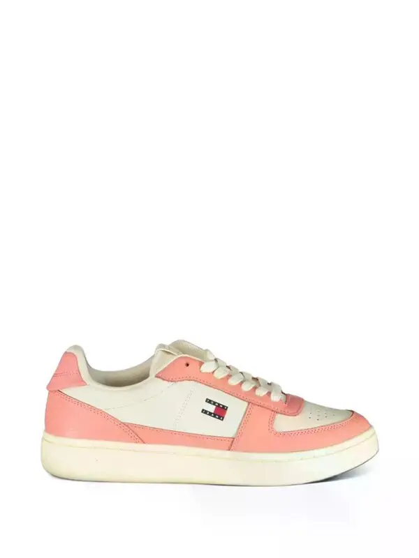 Tommy Hilfiger Logo-patch Panelled Sneakers - White