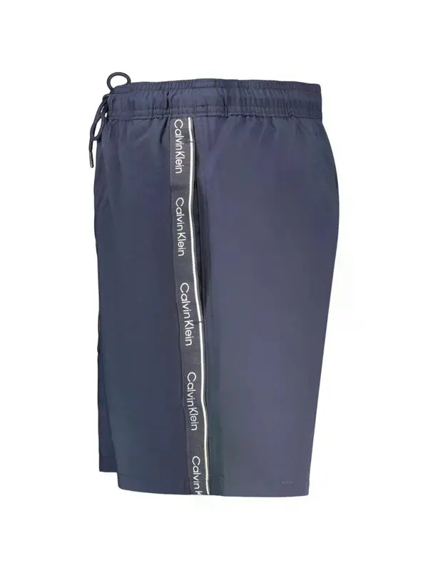 Calvin Klein Logo-tape Drawstring Swim Shorts