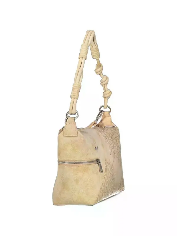 Desigual Mandala-embossed Knotted-strap Tote Bag