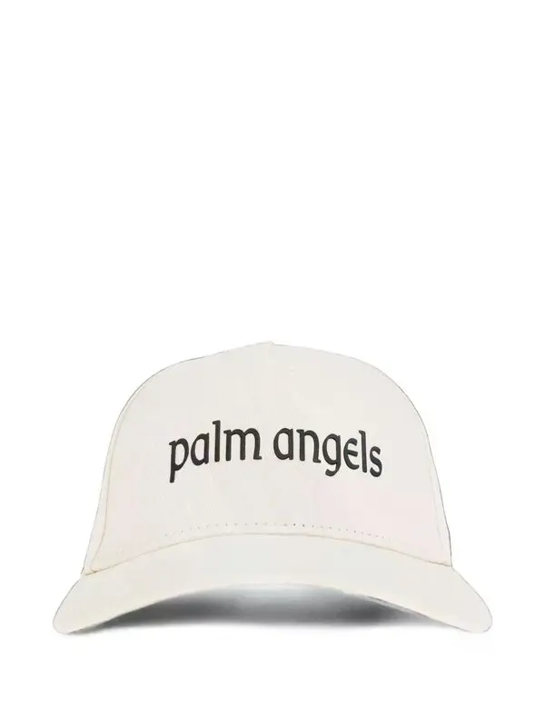 Palm Angels Logo-print Curved-peak Cap - Neutrals