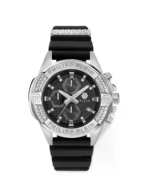 Philipp Plein The $kull Chrono 44mm Watch - Black