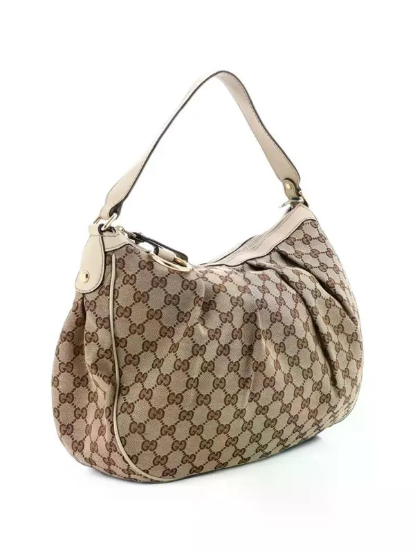 Gucci Sukey Gg Canvas With Leather Medium Hobo Bag