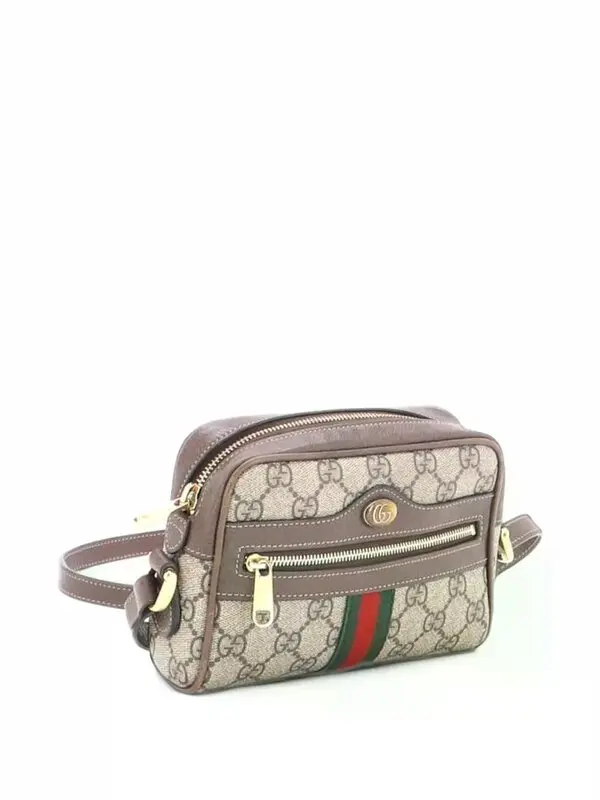 Gucci Ophidia Shoulder Bag Gg Coated Canvas Mini Crossbody Bag