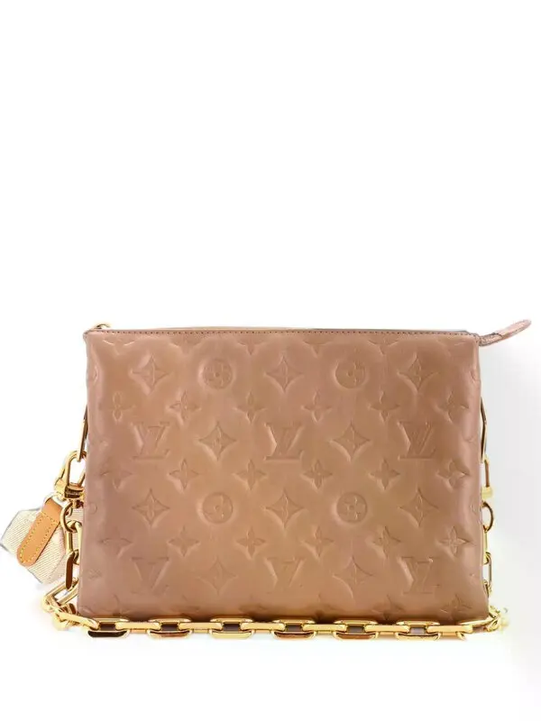 LOUIS VUITTON Coussin Bag Monogram Embossed Lambskin Pm Crossbody Bag
