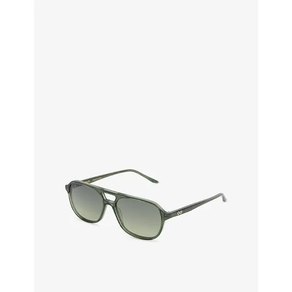 KAREN WAZEN Elle Pilot-frame Acetate Sunglasses