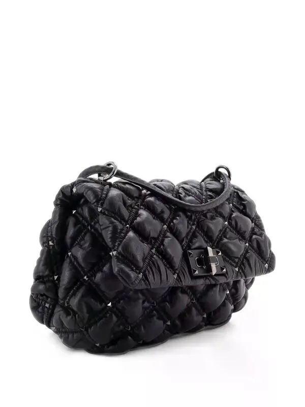 Valentino Garavani Spikeme Flap Bag Quilted Leather Medium Crossbody Bag