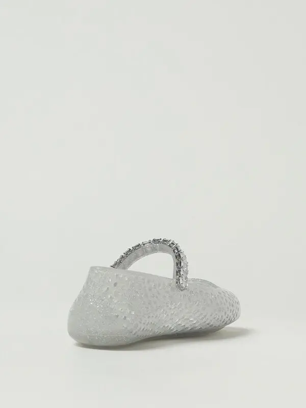 JIMMY CHOO The Jelly Mary Jane Flats In Perforated Pvc With Crystals