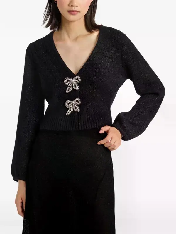 Chinti & Parker Embellished Bow-detail Cardigan