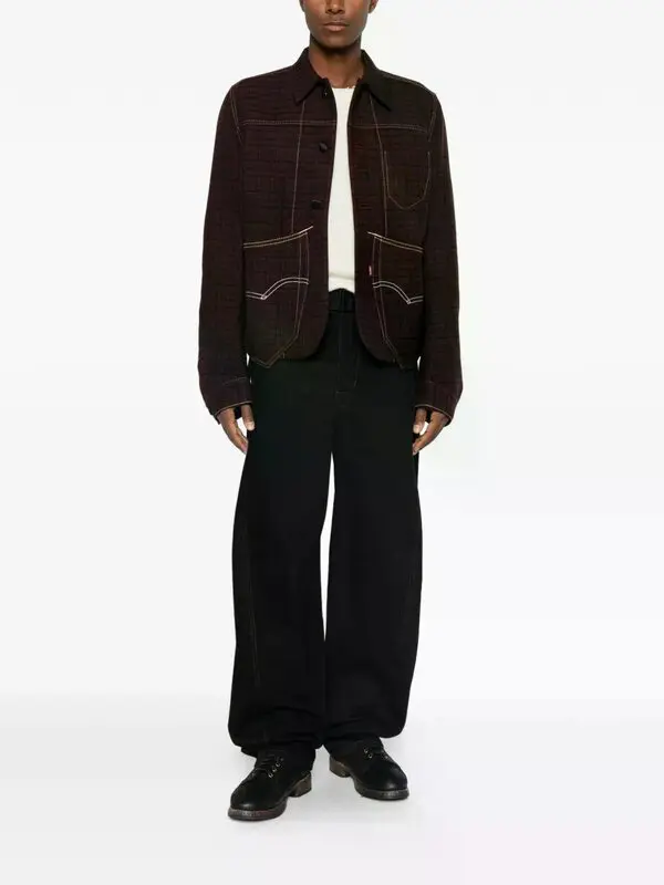 Junya Watanabe X Levi's Check Contrast-stitch Shirt Jacket