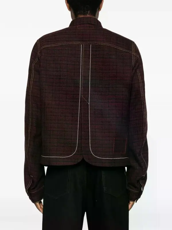 Junya Watanabe X Levi's Check Contrast-stitch Shirt Jacket