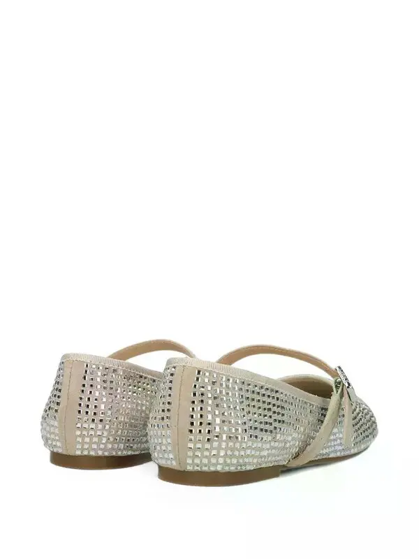 MEXX Crystal-embellished Buckle-strap Ballet Flats