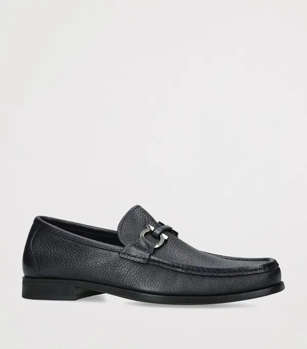 FERRAGAMO Leather Grandioso Loafers