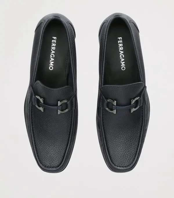 FERRAGAMO Leather Grandioso Loafers