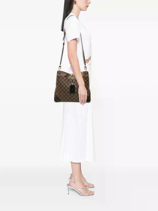 LOUIS VUITTON 2000-2026 Damier Ebene Odeon Mm Crossbody Bag