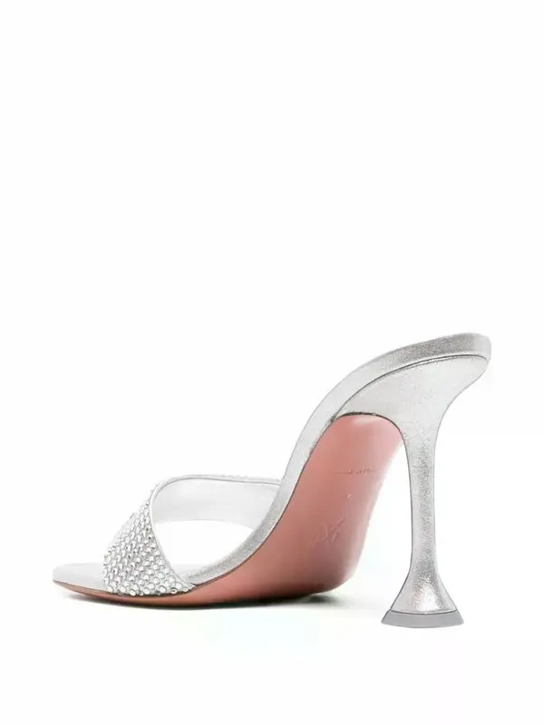 Amina Muaddi Andreea Crystal-embellished Mules