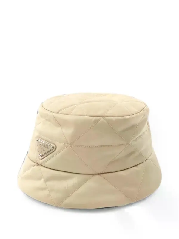 Prada Re-nylon Quilted Bucket Hat - Neutrals