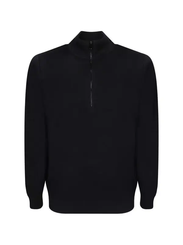 DELL'OGLIO Half-zip Knitted Sweater