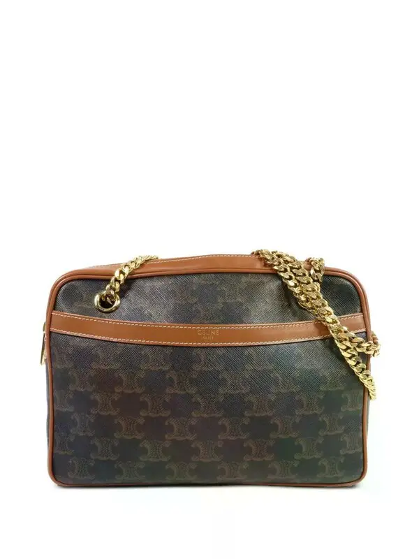 Celine Medium Patapans Chain Shoulder Bag - Brown