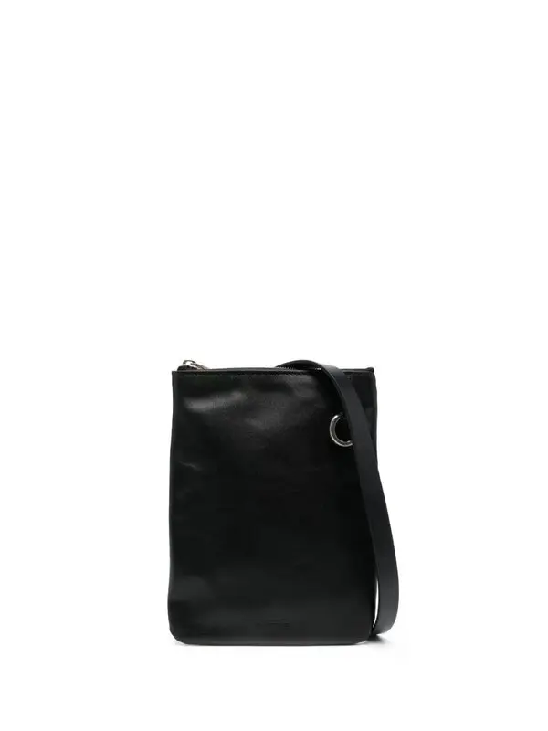 JIL SANDER Leather Messenger Bag