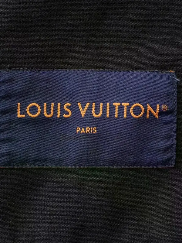 LOUIS VUITTON 2010s Monogram Embossed Denim Jacket