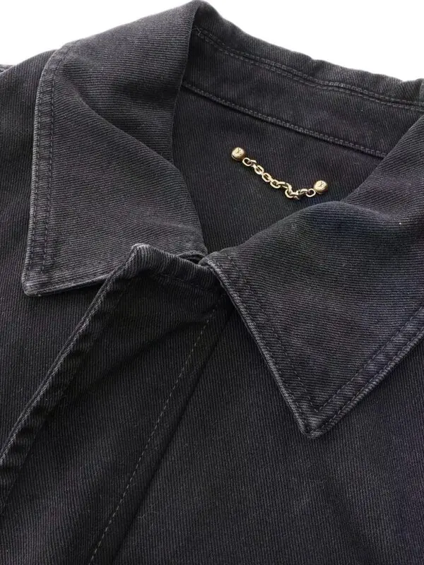 LOUIS VUITTON 2010s Monogram Embossed Denim Jacket