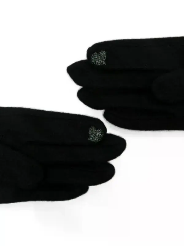 L'APERO Belfort Contrast-stitch Leather-trim Gloves