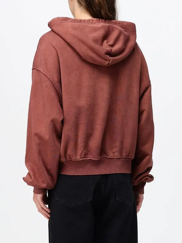 DIESEL® Relaxed Fit Cotton Zip-up Hoodie With Kangaroo Pocket