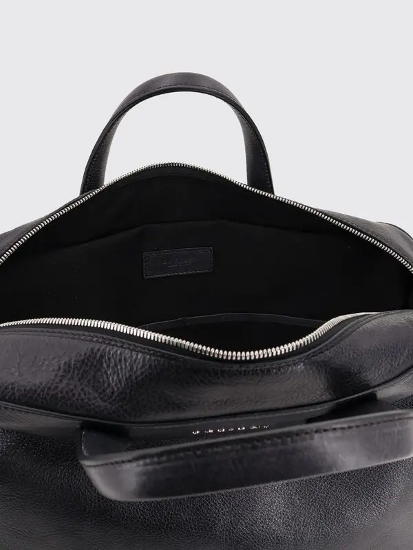 Orciani Work Lagoon Briefcase In Calfskin With Removable Shoulder Strap