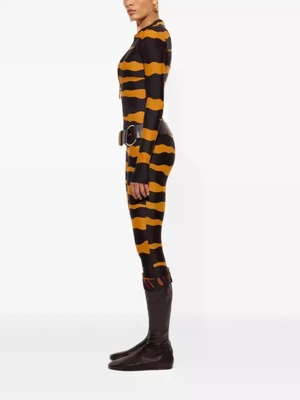 Emilio Pucci Fiamme-print Lycra Jumpsuit
