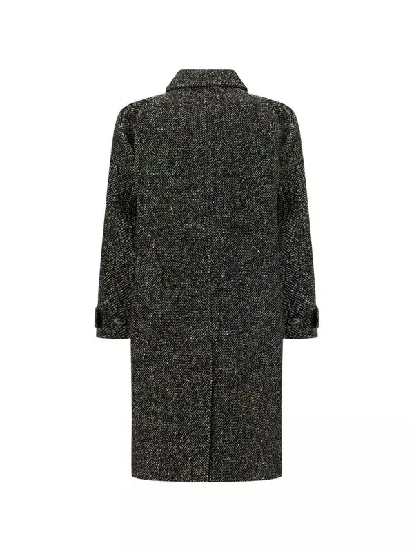 SEBAGO Herringbone-pattern Single-breasted Coat