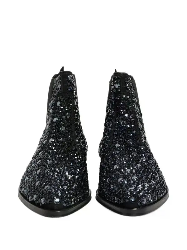 Dolce & Gabbana Crystal-embellished Chelsea Boots