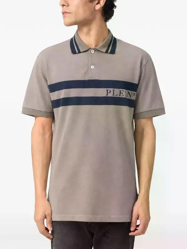 Philipp Plein Polo T-shirt Stripe Logo