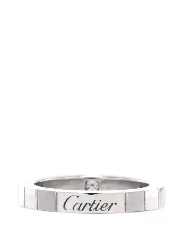Cartier Lanieres 18k White Gold With Diamond Ring - Silver
