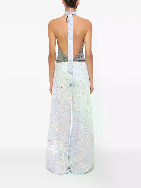 Emilio Pucci Wool Top With Scarf Detail