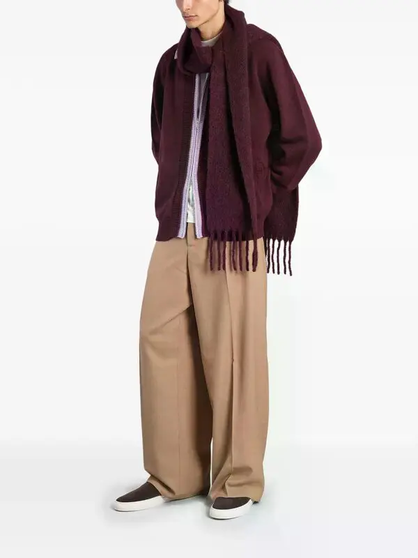 LANEUS Pleated Wide-leg Trousers