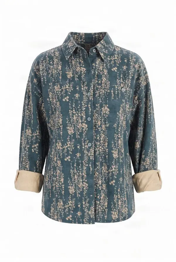 KOMODO Hanako Organic Cotton Shirt Floral