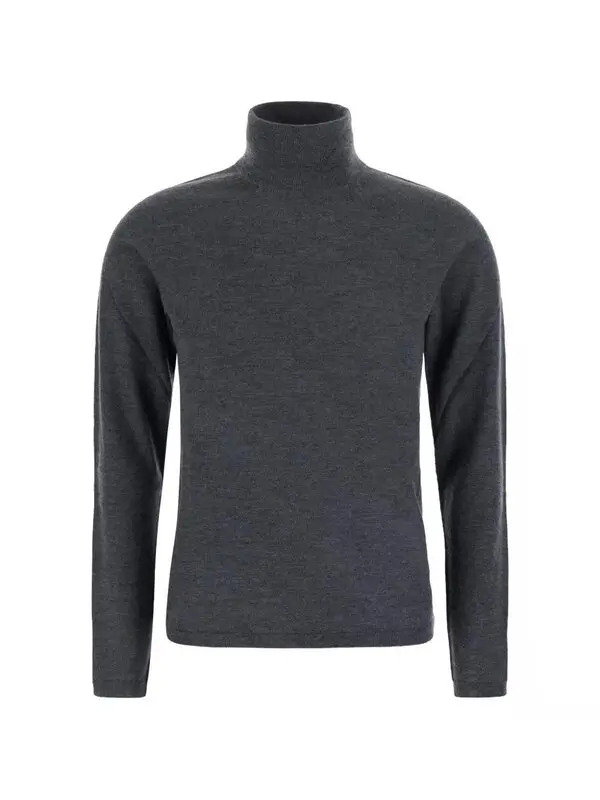 Max Mara Roll-neck Cashmere Sweater - Grey