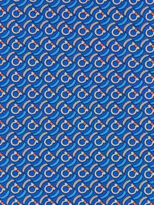 FERRAGAMO Brackets Print Silk Tie
