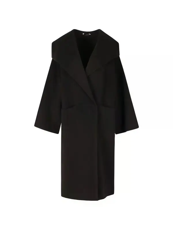 HEVO Isolecheradi Shawl-collar Coat - Black
