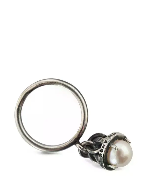 DETAJ Pearl-embellished Charm Ring