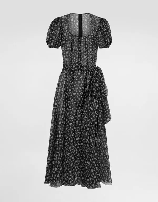 Dolce & Gabbana Floral-print Chiffon Dress Collection - Multicolor