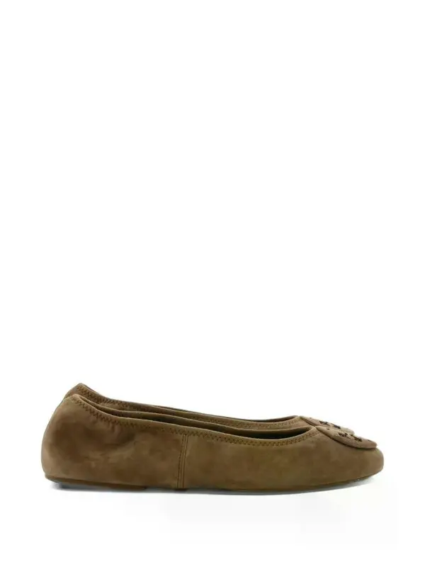 Tory Burch Reva Travel Ballet Flats - Brown